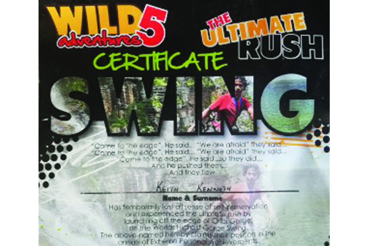 The Wild 5 Gorge Swing - VISIT KZN SOUTH COAST