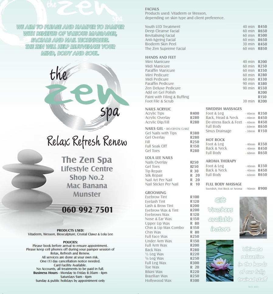 The Zen Spa - VISIT KZN SOUTH COAST